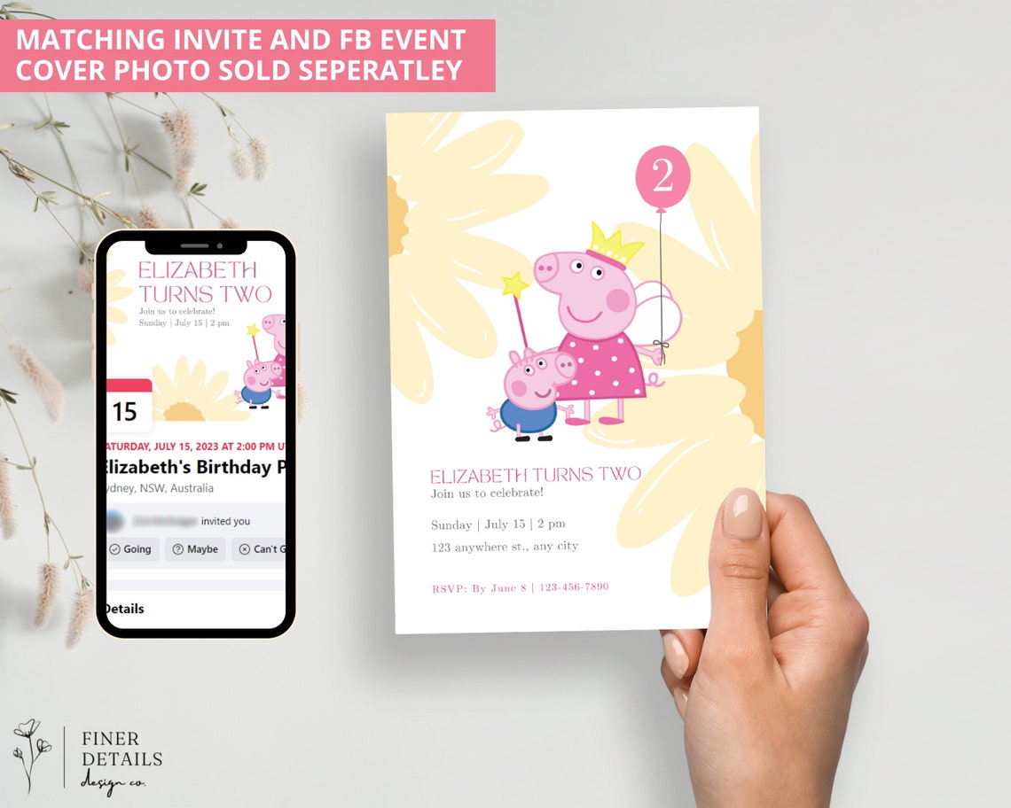 Editable Peppa Pig Birthday Welcome Sign Template Printable Colourful ...