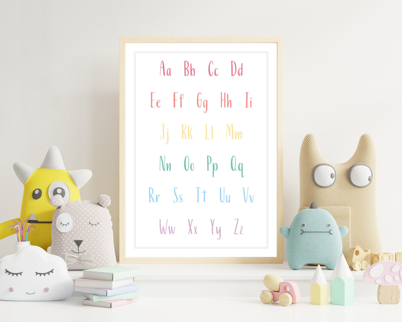 Alphabet Chart for Children's Room Nursery Decor Digital Download ...