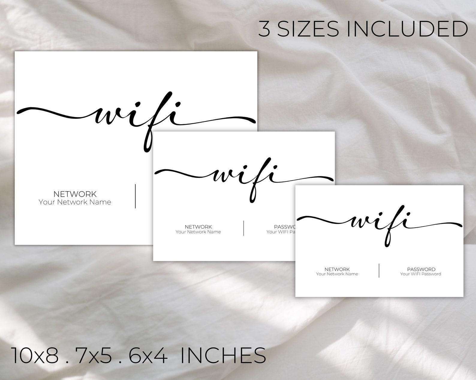 WIFI Password Sign Printable Wifi Sign Decor WIFI Password Sign ...