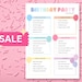 Printable Party Planner Birthday Planner Birthday Party Checklist Party ...