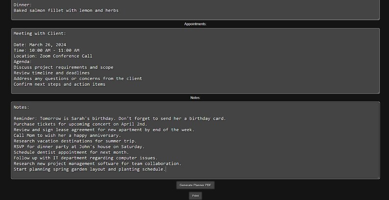 Swiftplan Daily Planner Template. Add/download/print/pdf Simple is Better. Digital Download. PHP ...