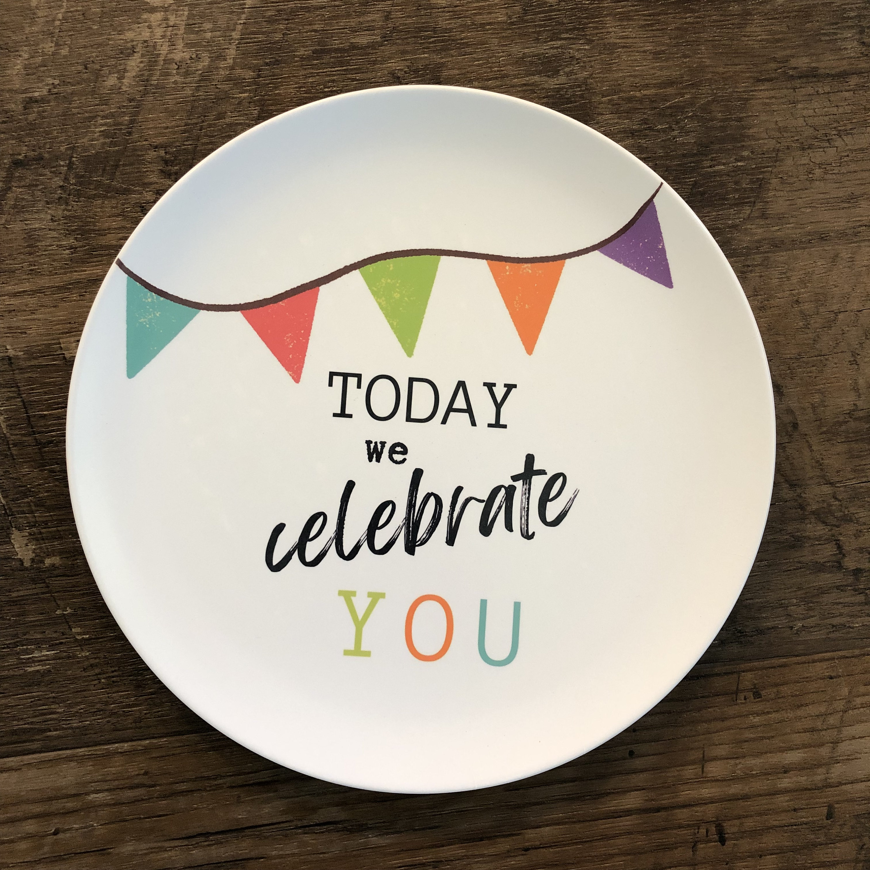 Today We Celebrate You Plate, Special Day Plate, Kids Plate, Girl ...