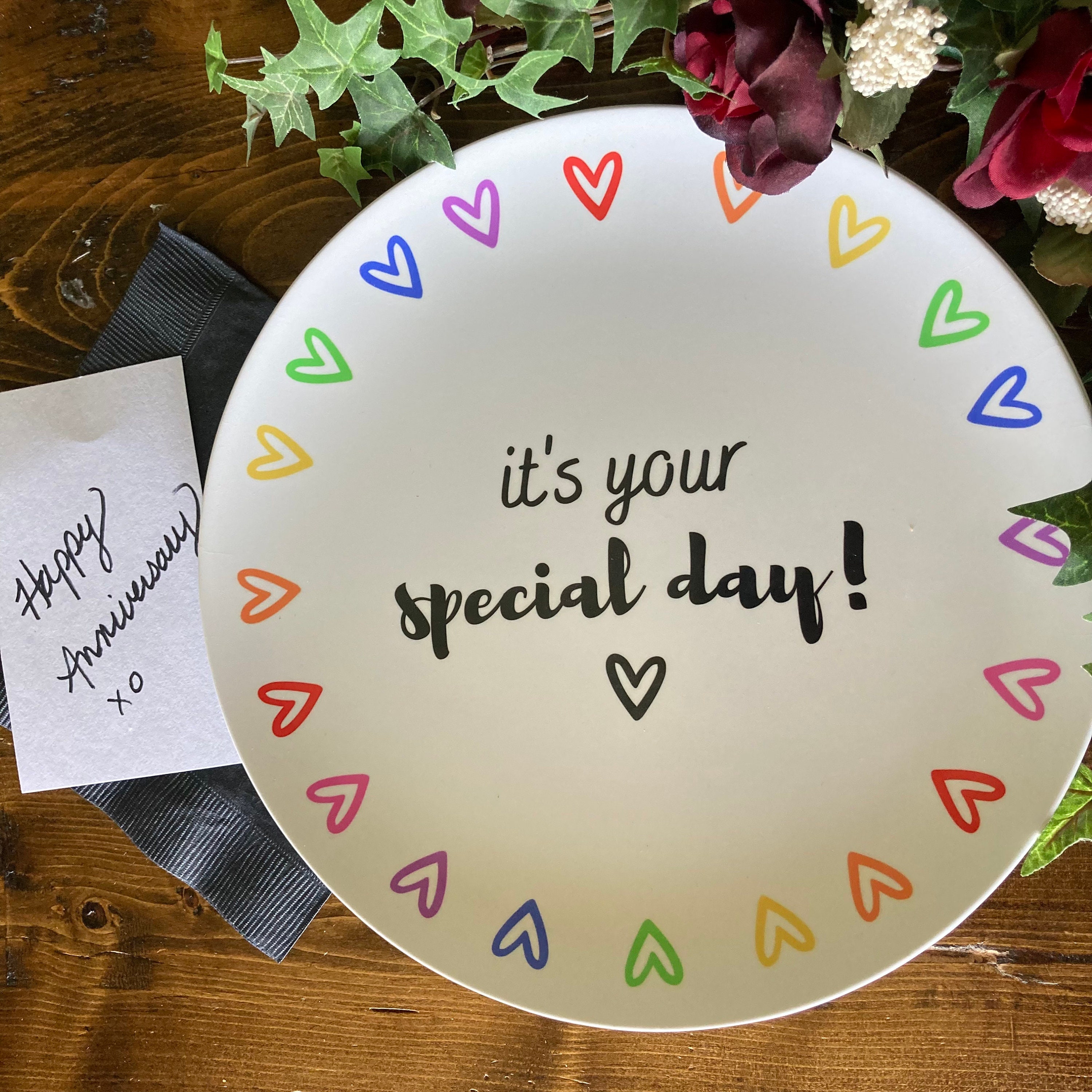 Happy Birthday Plate, It’s Your Special Day Plate, Celebration for Girl ...