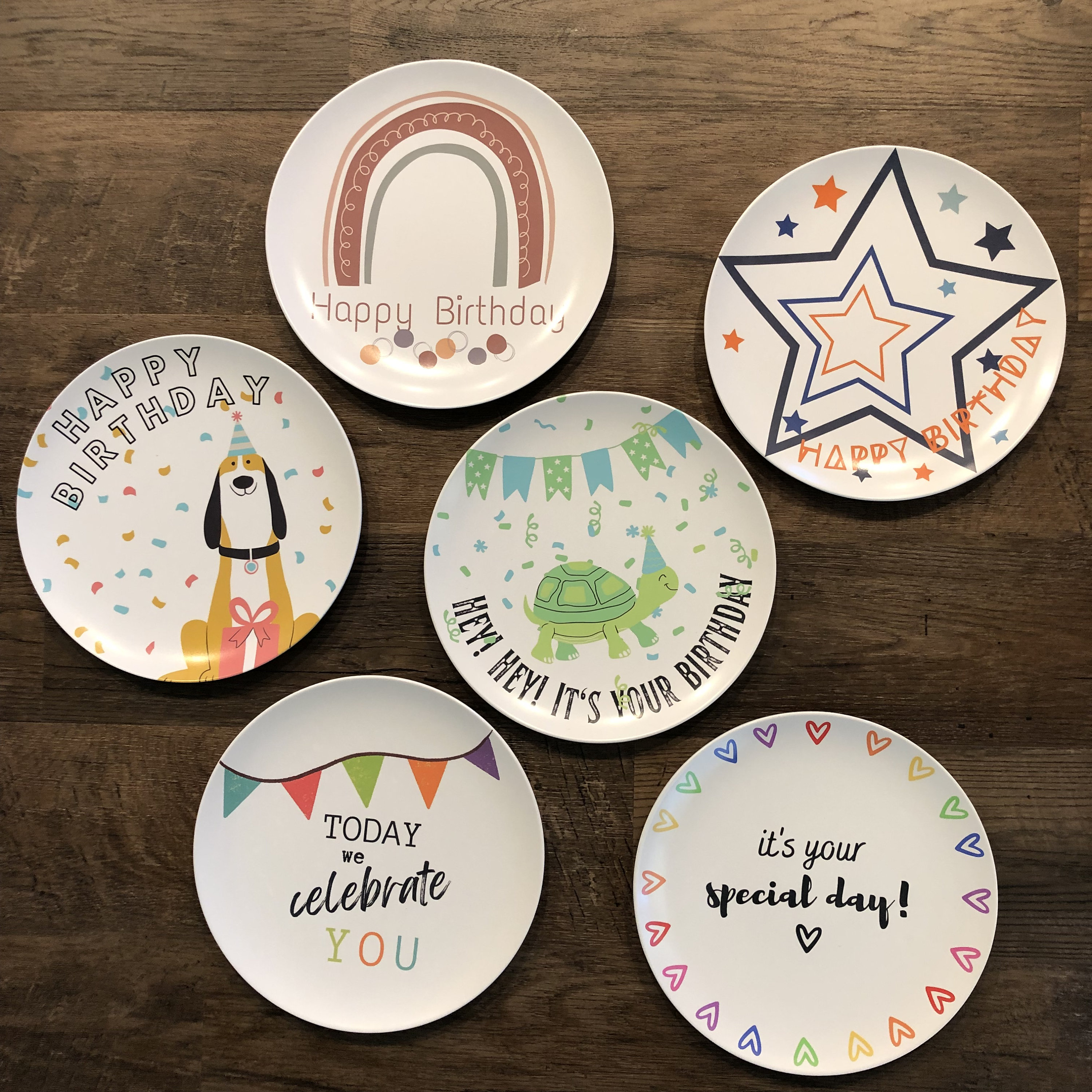 Rainbow Birthday Plate Boho Birthday for Girl Rainbow Party Plate ...