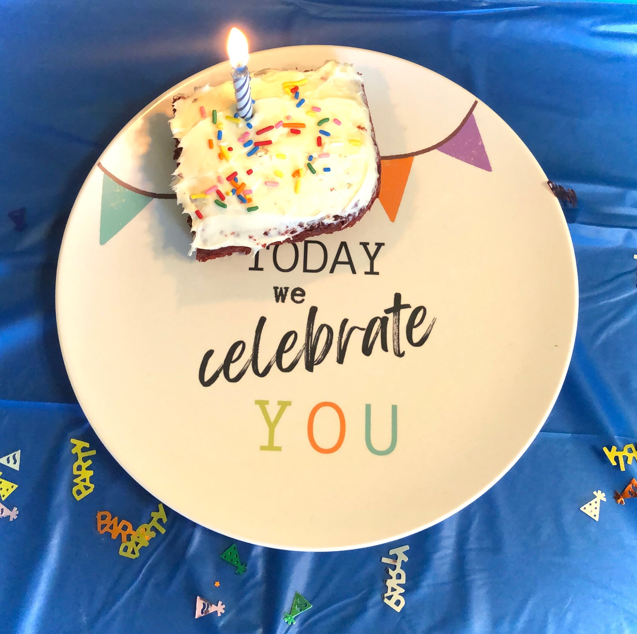 Today We Celebrate You Plate, Special Day Plate, Kids Plate, Girl ...