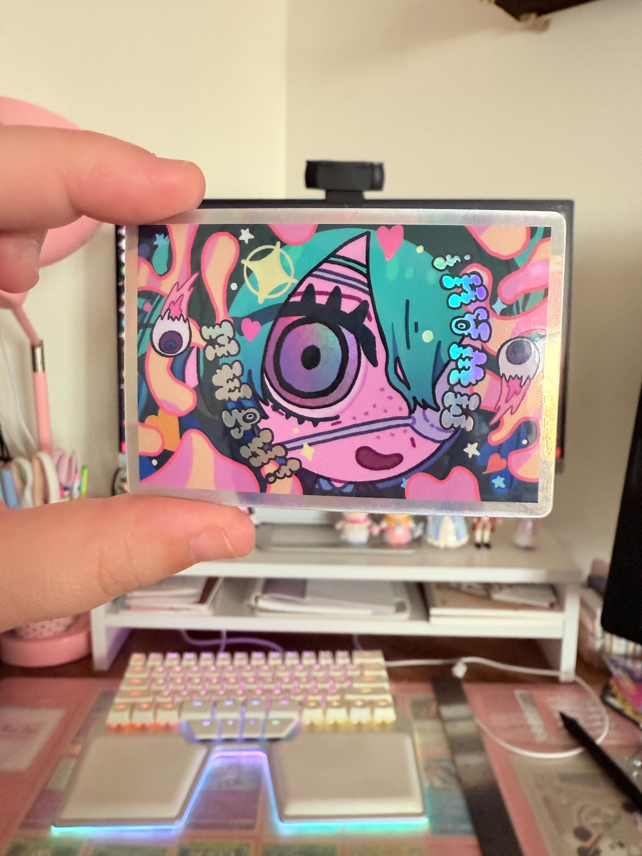 Holographic Monitoring Chibi Miku Sticker - Etsy