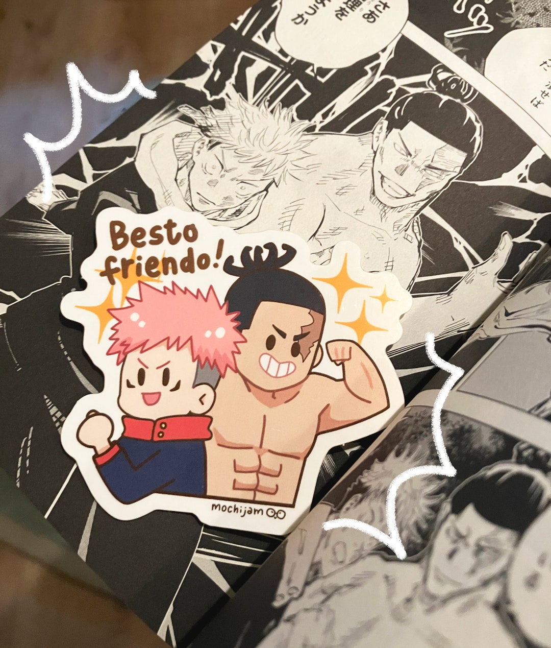 JJK Yuji and Todo Best Friendo Sticker - Etsy