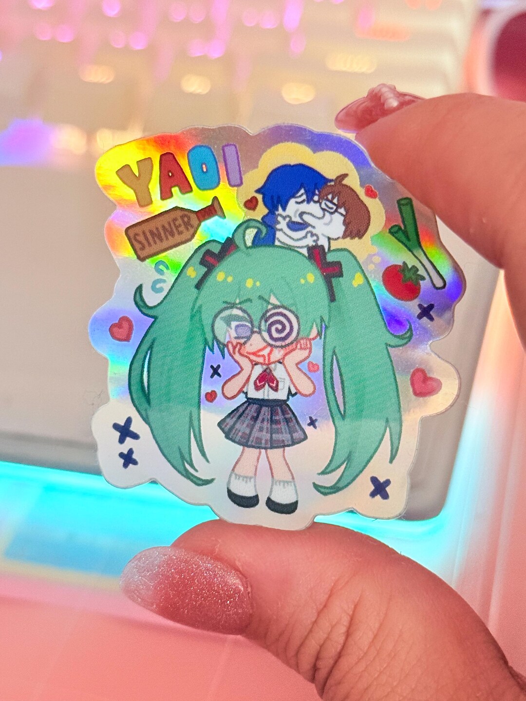 Rotten Girl Miku Holographic Sticker - Etsy