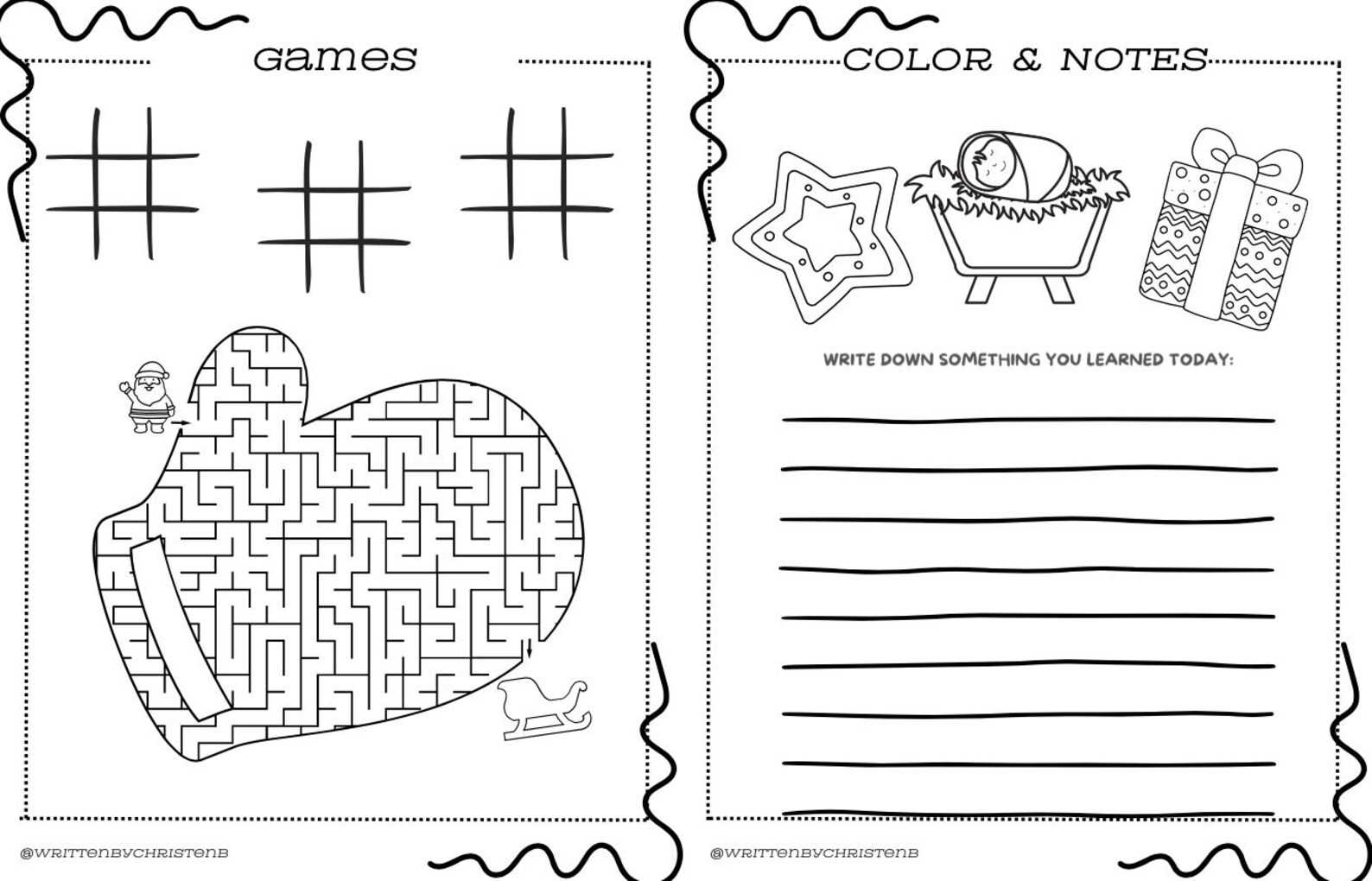 Christmas Kids Sermon Notes - Advent Week 2 - Etsy