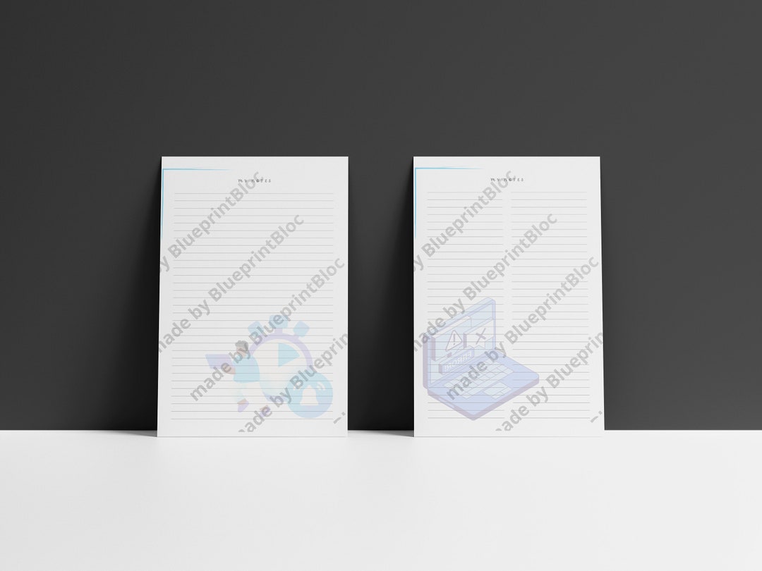 Aesthetic Notes Template - Etsy