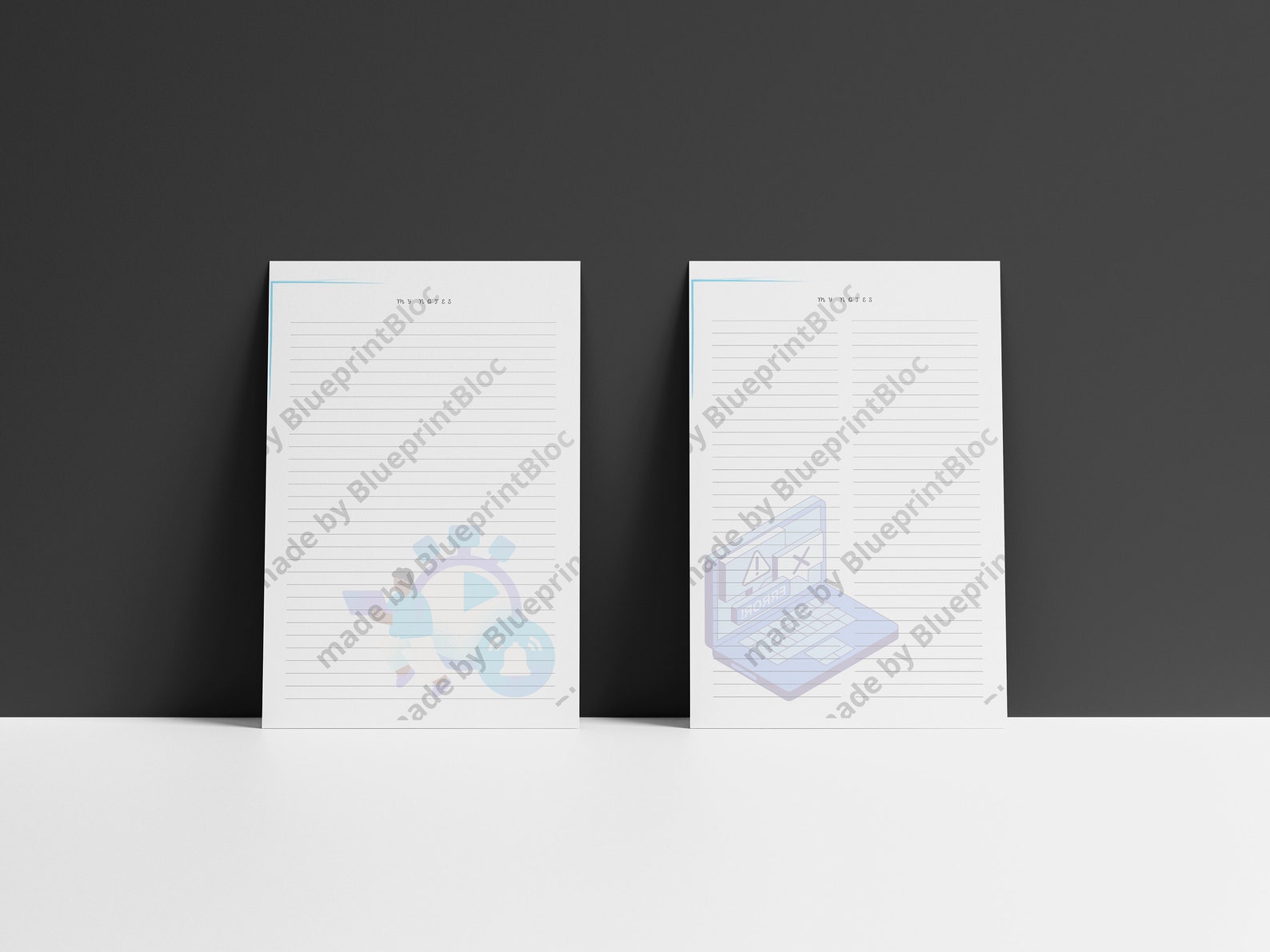 Aesthetic Notes Template - Etsy