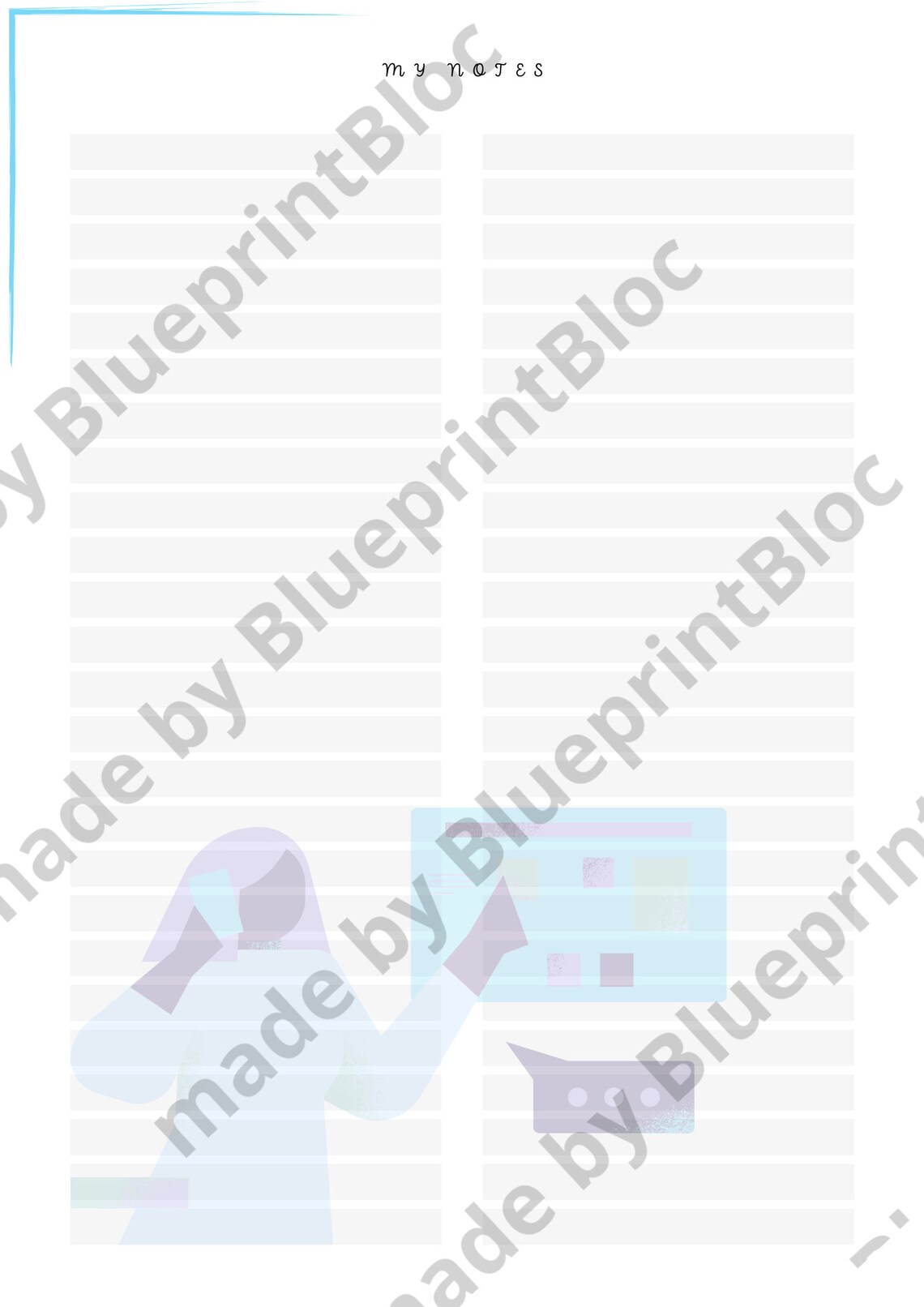 Aesthetic Notes Template - Etsy