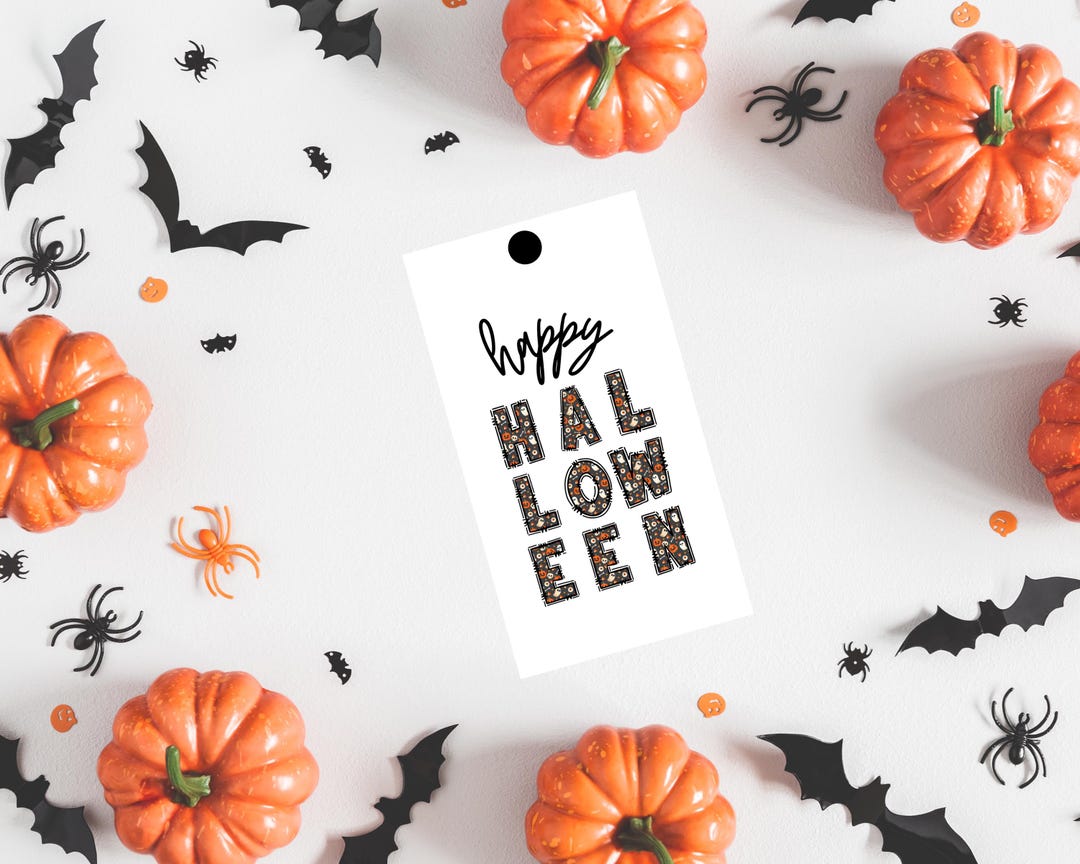 Happy Halloween Tags – Printable Halloween Classroom Tags – Kids Treat ...