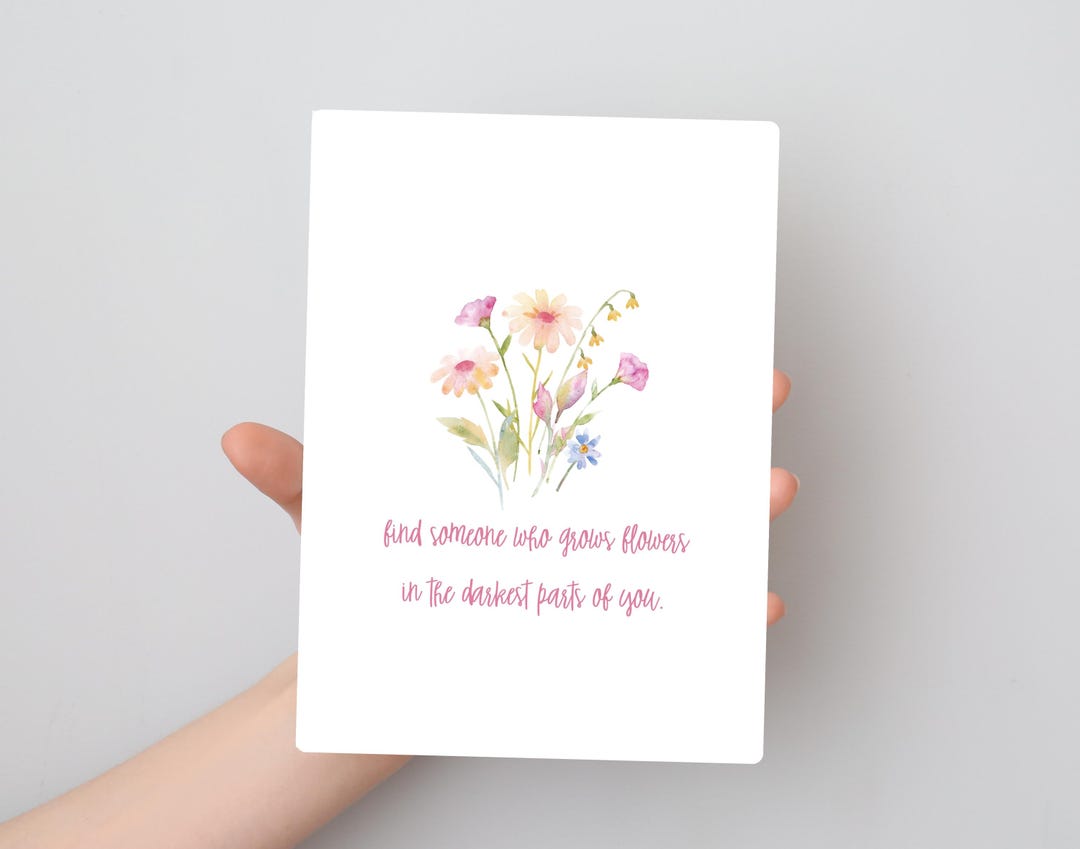 Printable Romantic Lyric Card – Song Lyric Heartfelt Love Message - Etsy