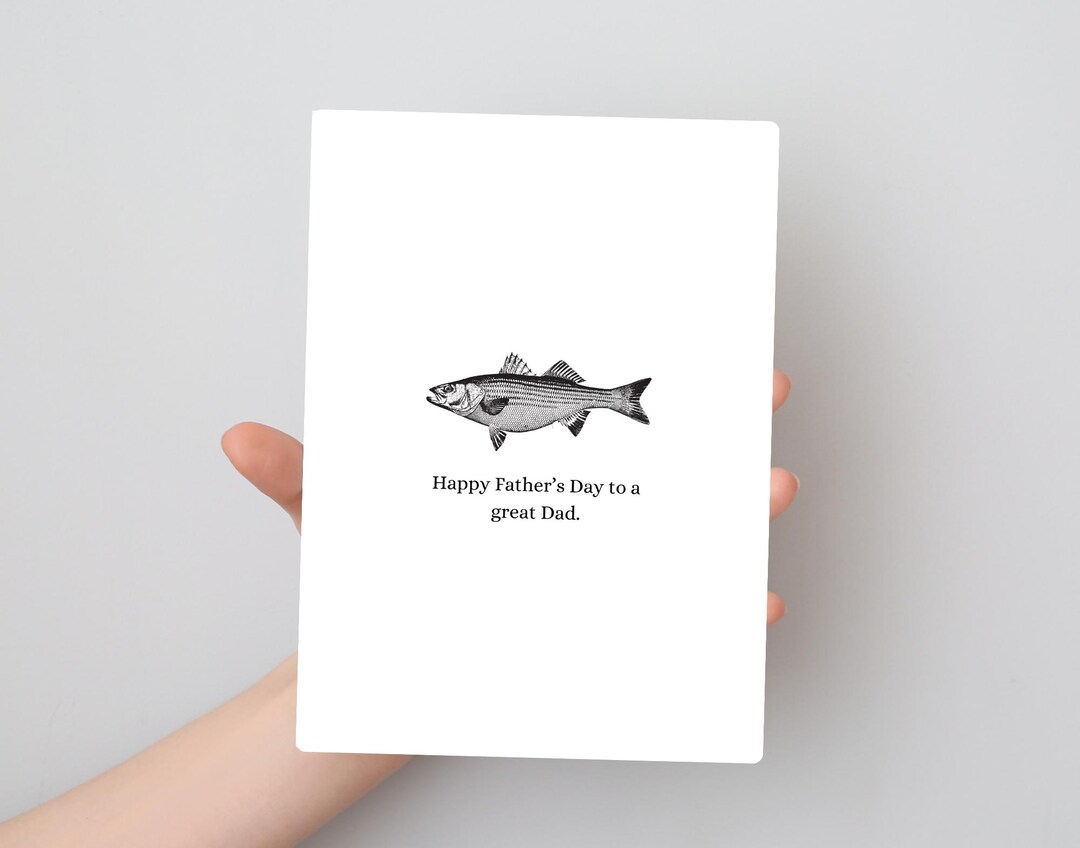 Fishing Father's Day Card - Dad Printable (digital Download - Etsy