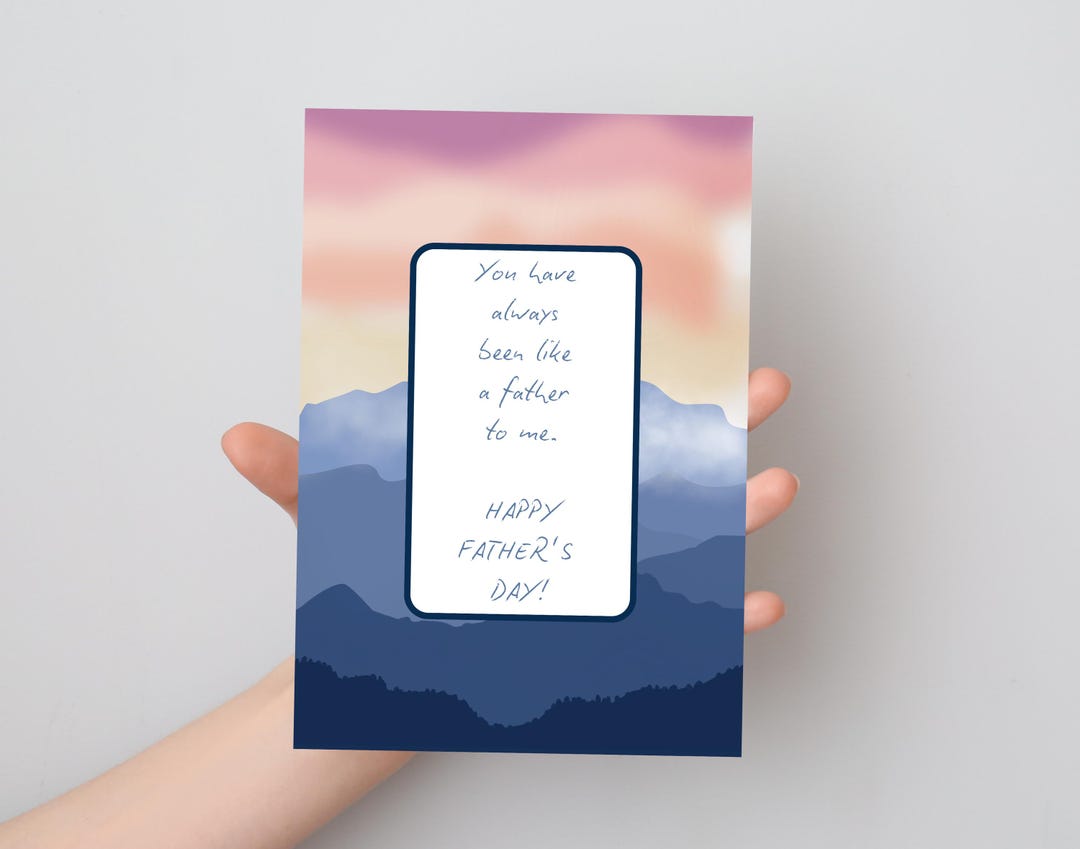 Father Figure Card – You Have Always Been Like a Father Printable ...