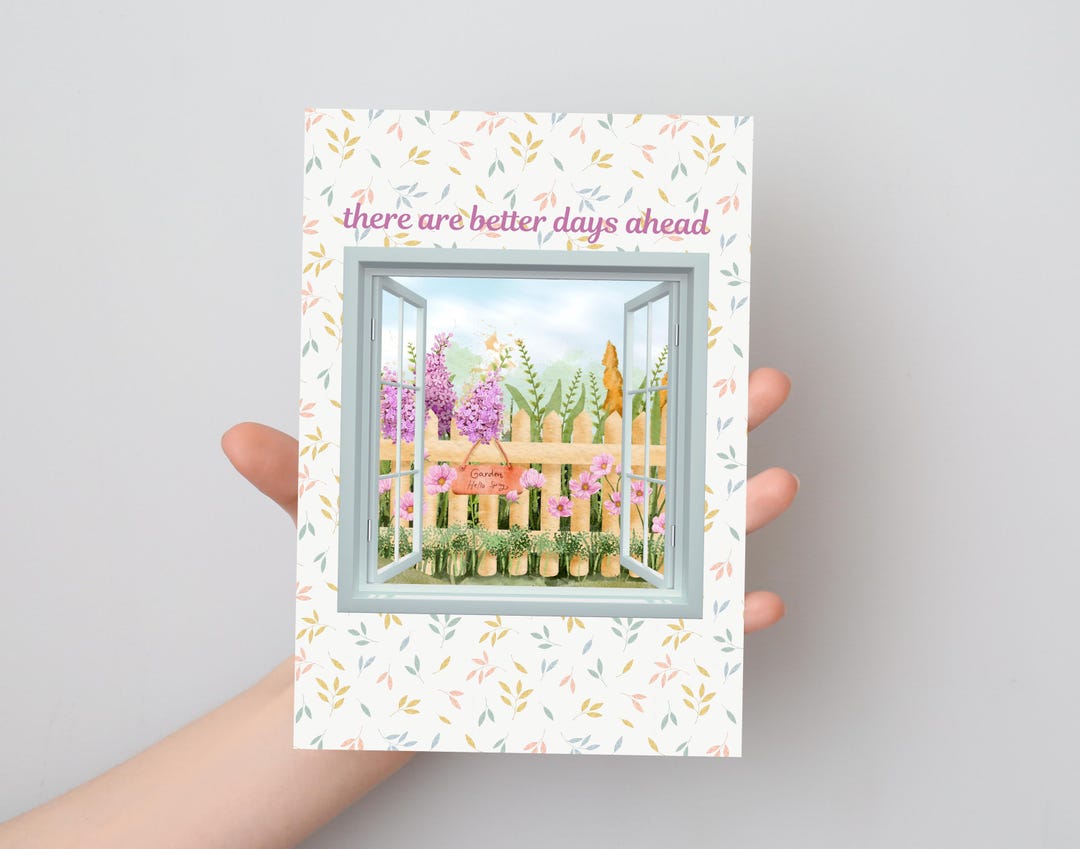 Better Days Are Ahead Encouragement Card - Printable Thinking of You ...