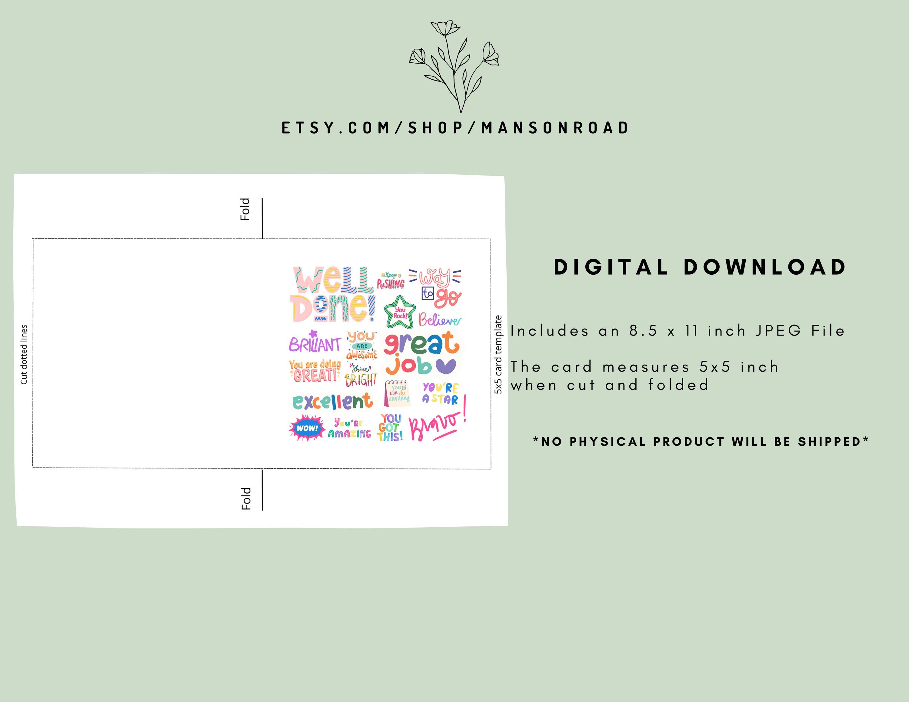 Awesome Achievement Card - Well Done Printable for Any Occasion ...