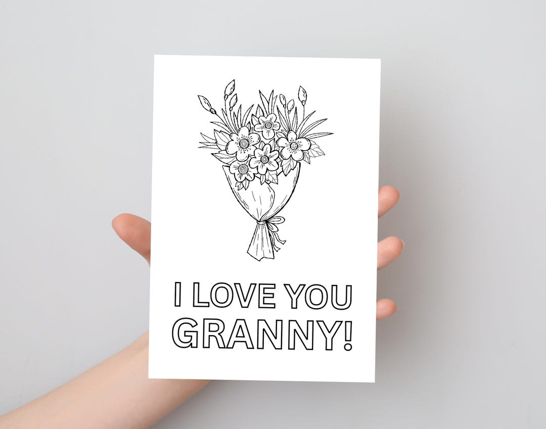 I Love You Granny Card - Customizable Grandparents Printable – Digital ...