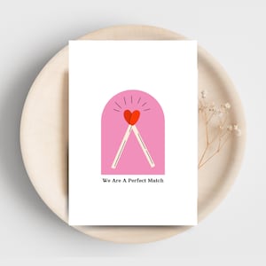 Sweet Anniversary Card - Cute Matchstick Design - Digital Download - Etsy