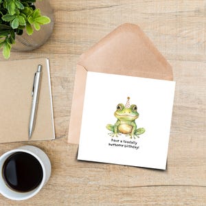 Happy Birthday Frog Card - Toadally Awesome Printable - Instant ...