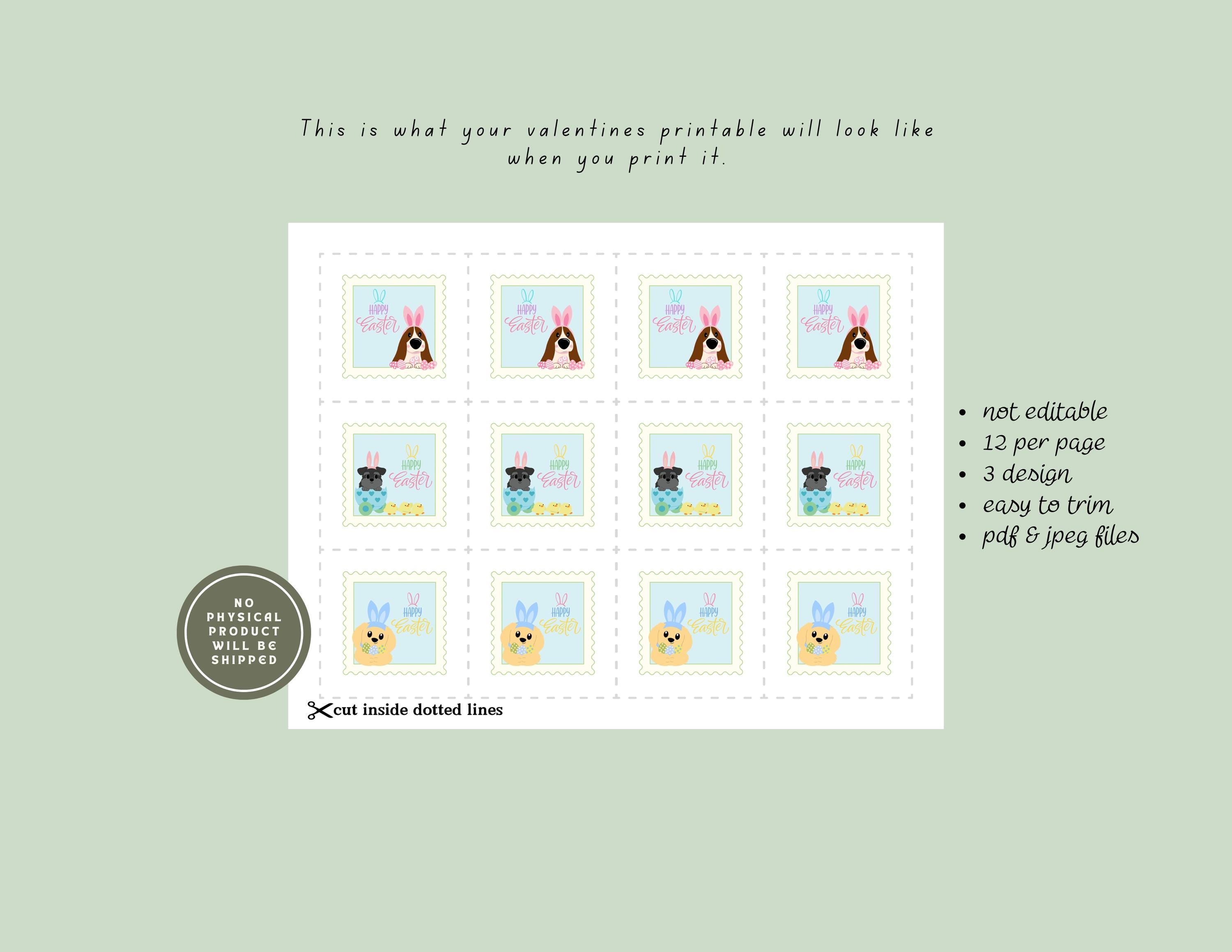 Printable Chick Gift Tags - Kids Classroom Treat Labels - Spring Basket ...