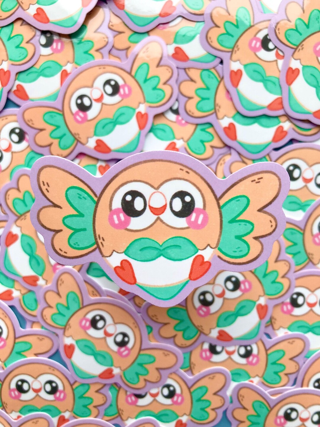 Kawaii Rowlet Pokémon Sticker for Anime Fan, Cute Waterproof Vinyl ...