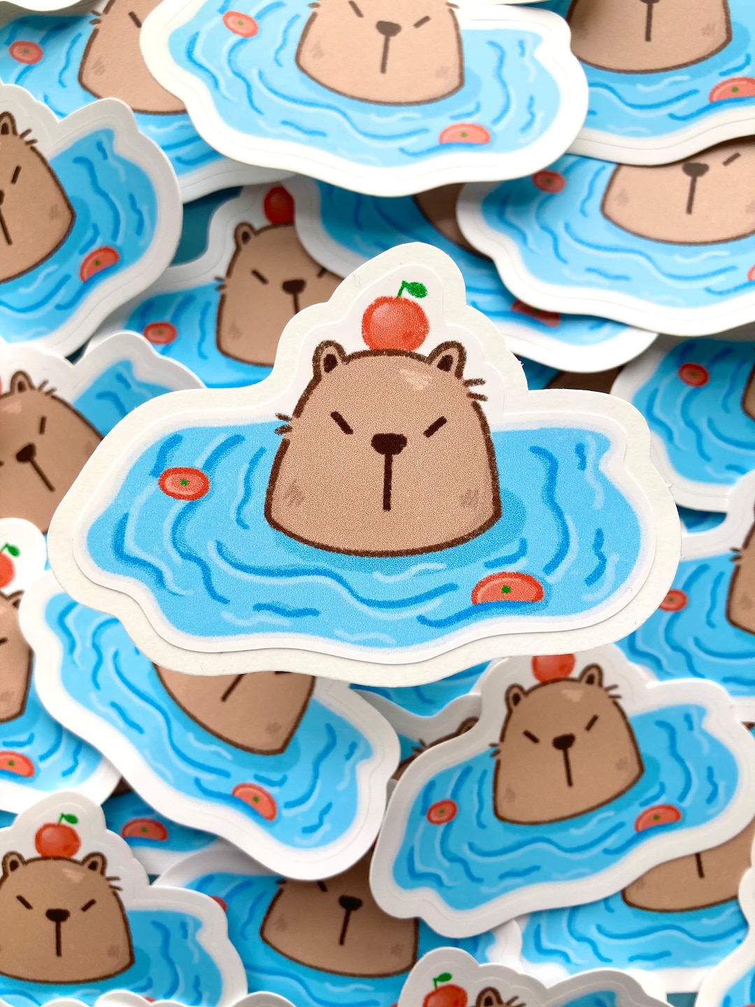 Cute Capybara Sticker for Journaling Sketchbook Animal Stickers Cute ...