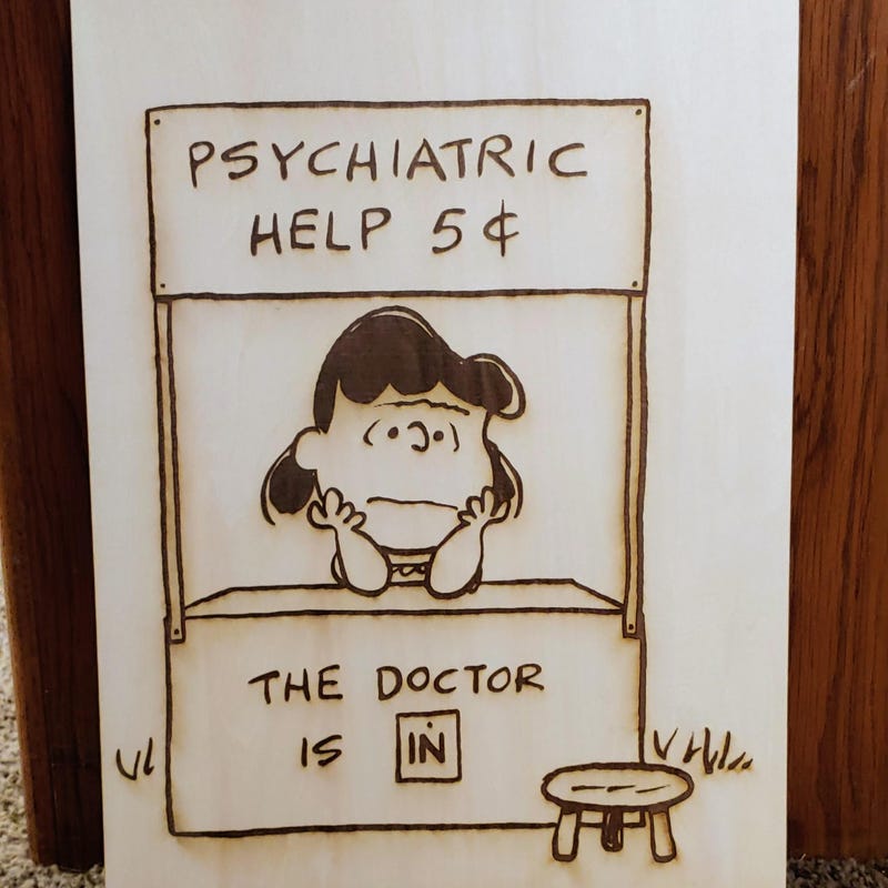 Peanuts Psychiatric Help 5 Cents - Etsy