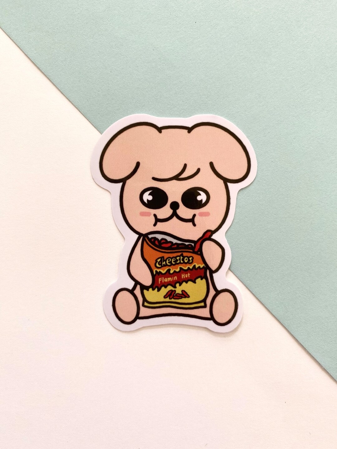 Stray Kids Skzoo Seungmin Puppym Eating Hot Chips Sticker - Etsy