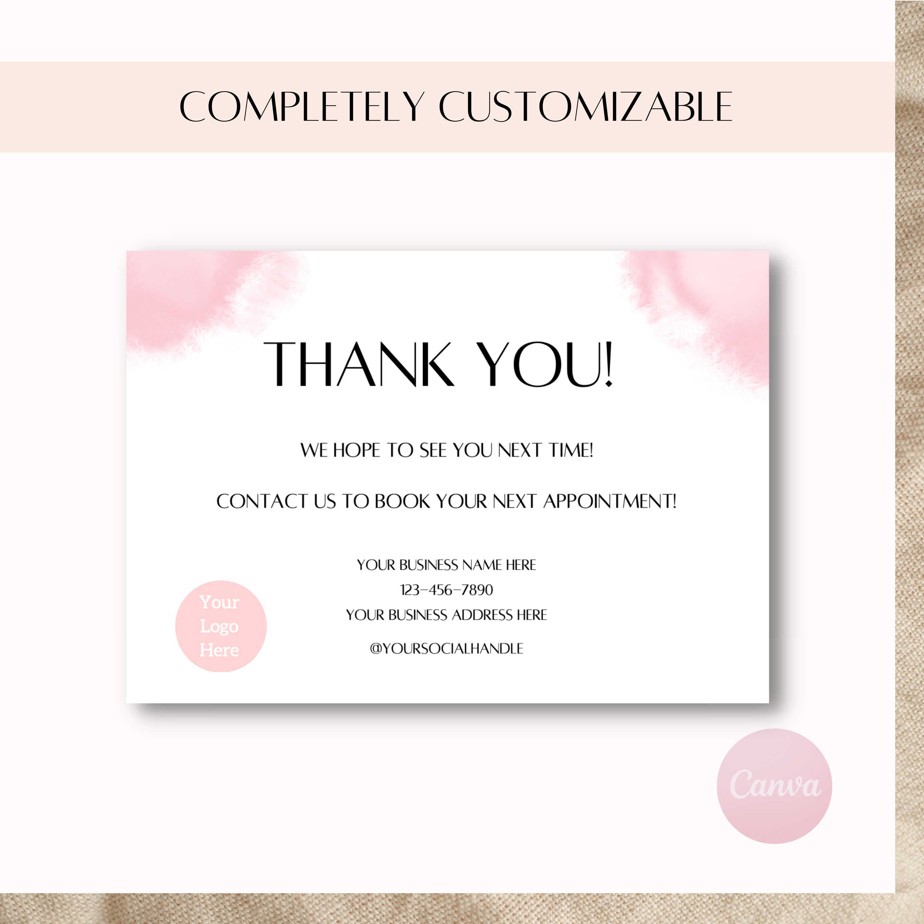 Editable Microneedling Aftercare Card Template, Aftercare Card, Canva ...