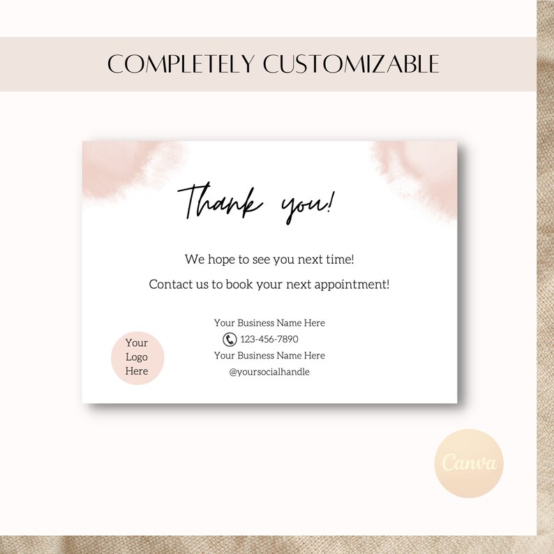 Editable Microneedling Aftercare Card Template, Aftercare Card, Canva ...