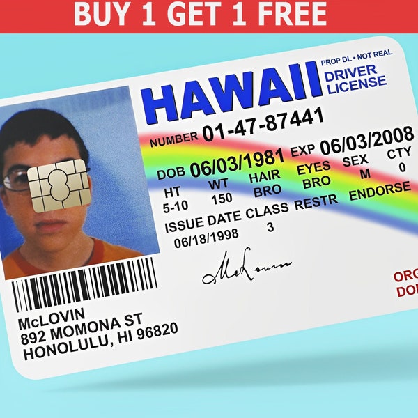 Mclovin Credit Card - Etsy
