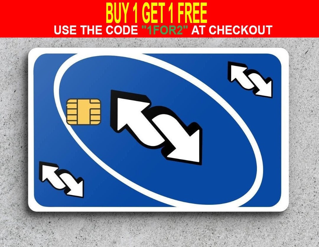 Uno Blue Card Cover Credit & Debit Card Skin Cover - Etsy