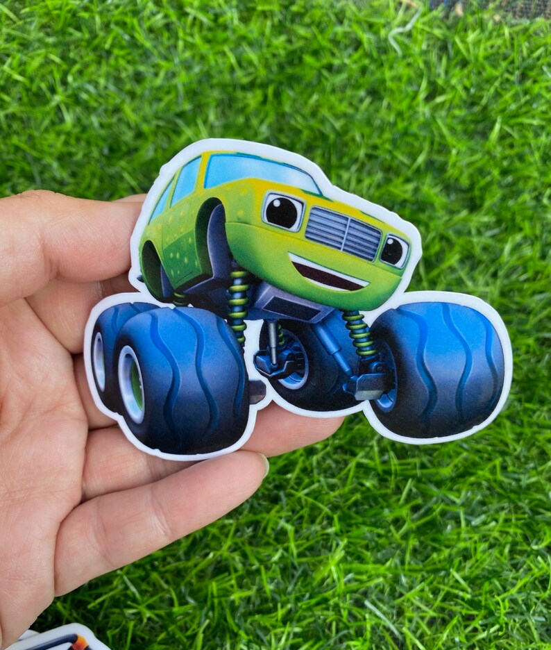 Blaze and the Monster Machines, Water Bottle Sticker, Stickers, Laptop ...