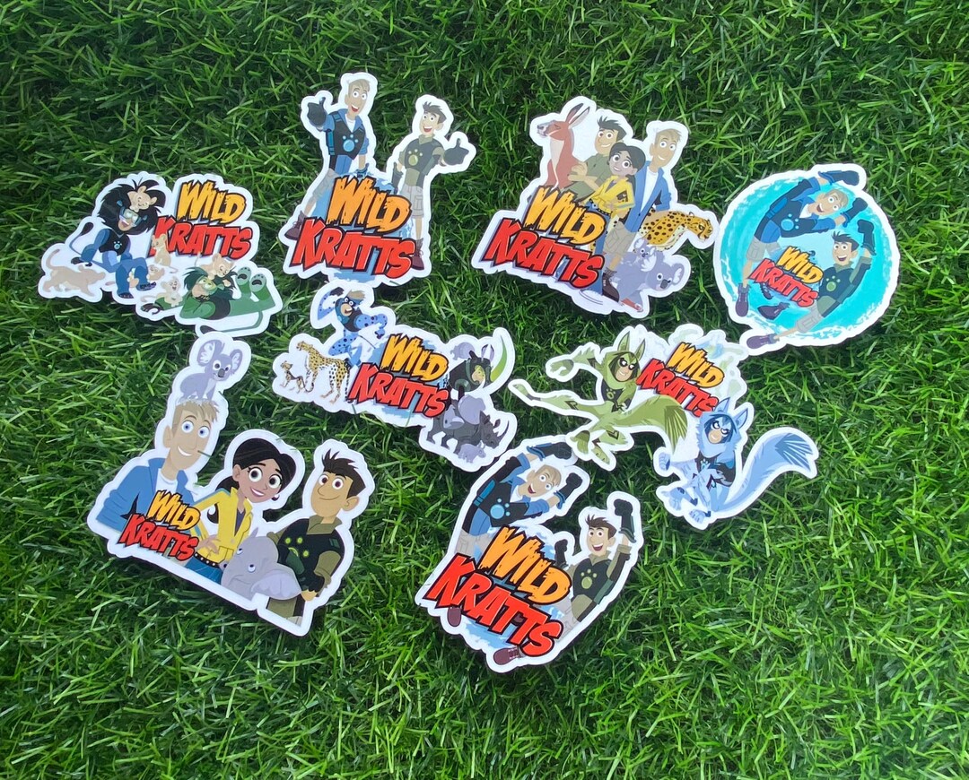 Wild Kratts, Water Bottle Sticker, Stickers, Laptop Stickers, Decals ...