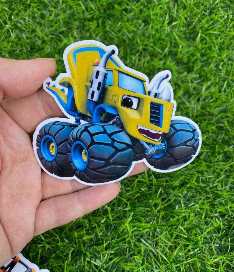Blaze and the Monster Machines, Water Bottle Sticker, Stickers, Laptop ...