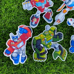 Transformers Rescue Bot Stickers, Water Bottle Sticker, Stickers ...