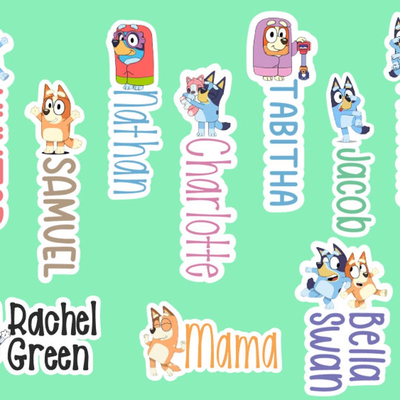 Bluey Stickers - Etsy