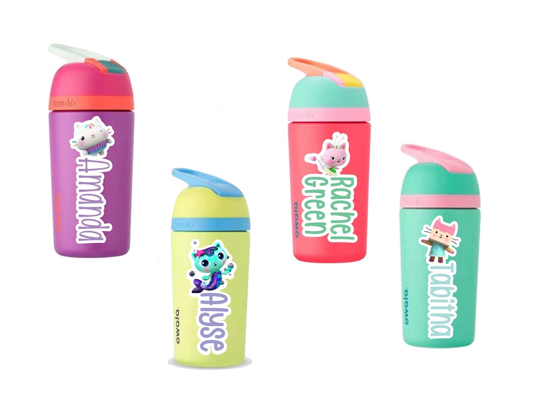 Gabby House, Custom Name Stickers, Water Bottle Sticker, Name Stickers ...