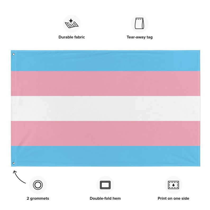 Trans Pride Flag - LGBTQ Pride, Trans Flag, Transsexual Pride, Csd Flag ...