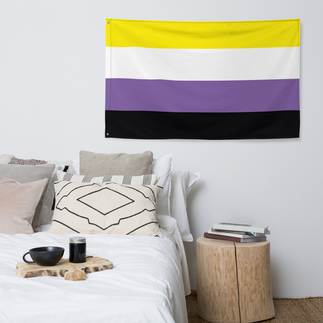 Non-binary Flag Lgbtq Pride Flag, Non Binary Flag, Csd Flag, Lgbtq ...