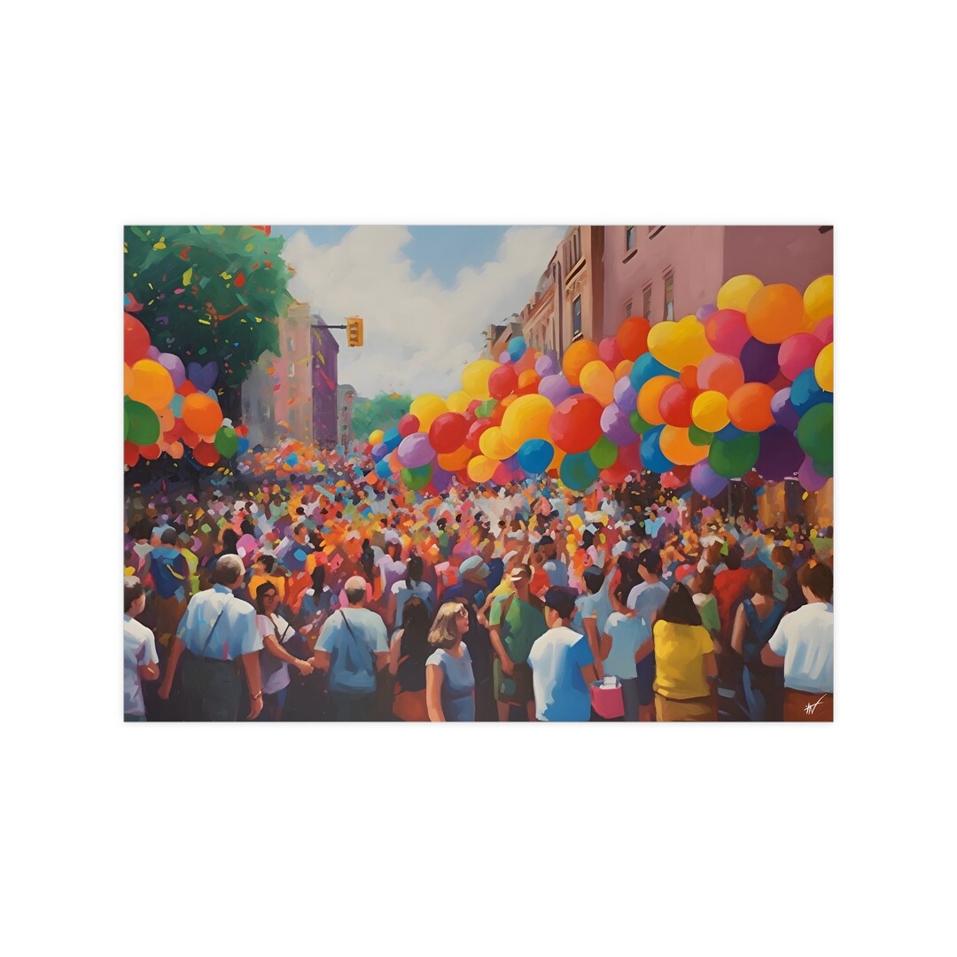 Pride Parade - CSD Illustration, High Quality Art Print, Pride Wall ...