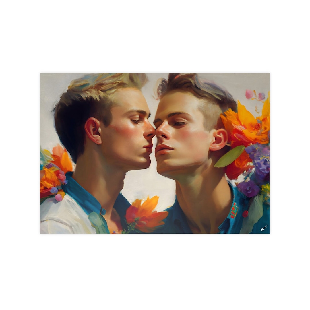 Flicker in the Field High Quality Art Print, Gay Art, Gay Male, Gay Males, Gay Wall Art, Gay Men ...