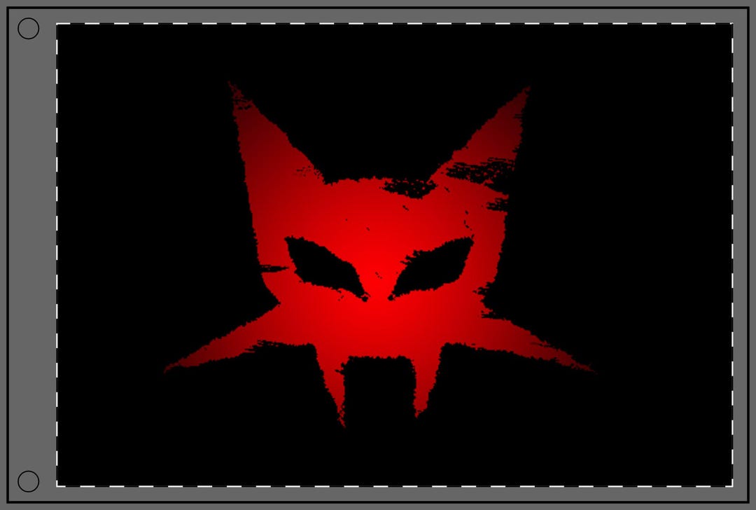 Double Sided Flag With Fierce Design, Outdoor Decor, Wall Hanging ...