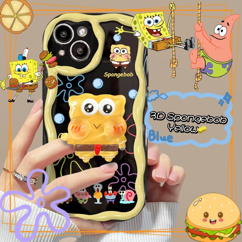 3D Spongbob/partick Star Phone Case - Etsy