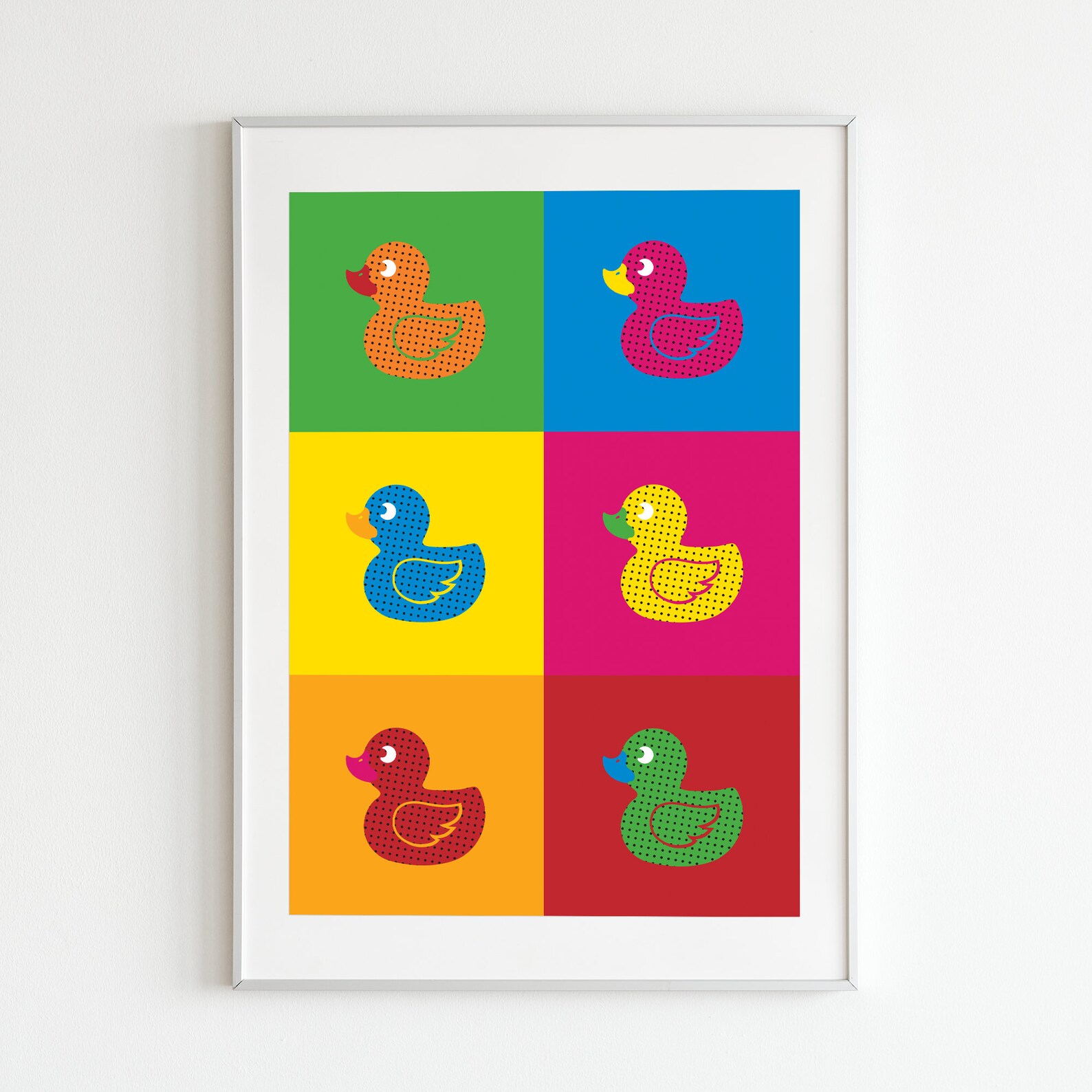 Ducks Pop Art Style Poster Printable Digital Download Cute Gift ...