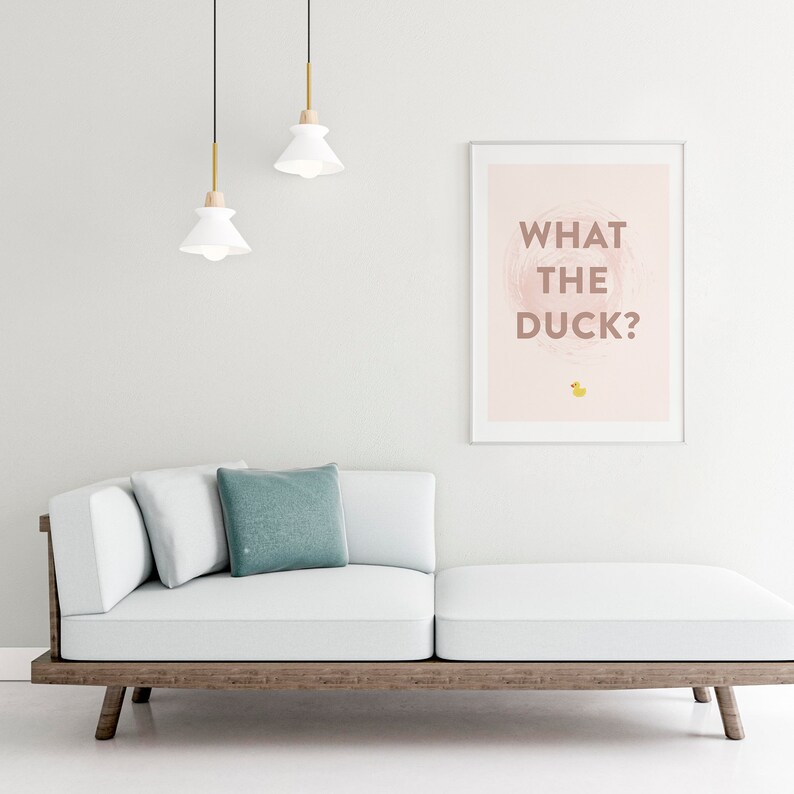 What the Duck Funny Quote Printable Download Vector Digital Print Boho ...