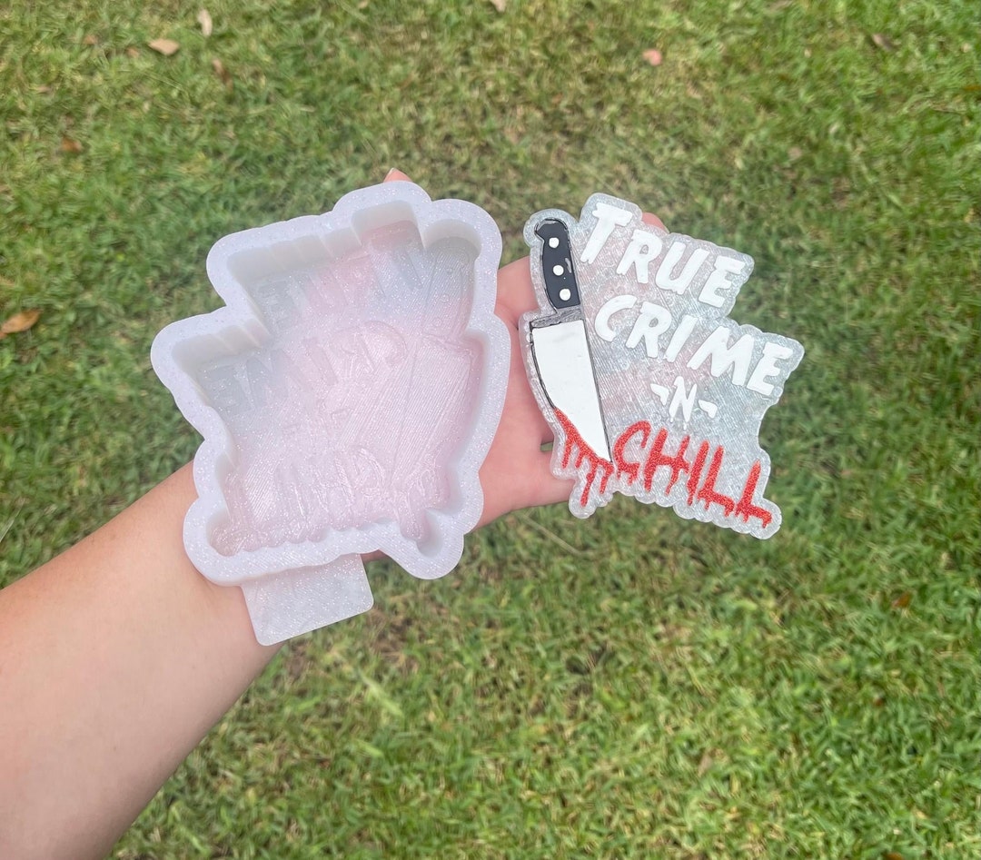 True Crime N Chill Silicone Mold Freshies, Silicone Molds, Silicone ...