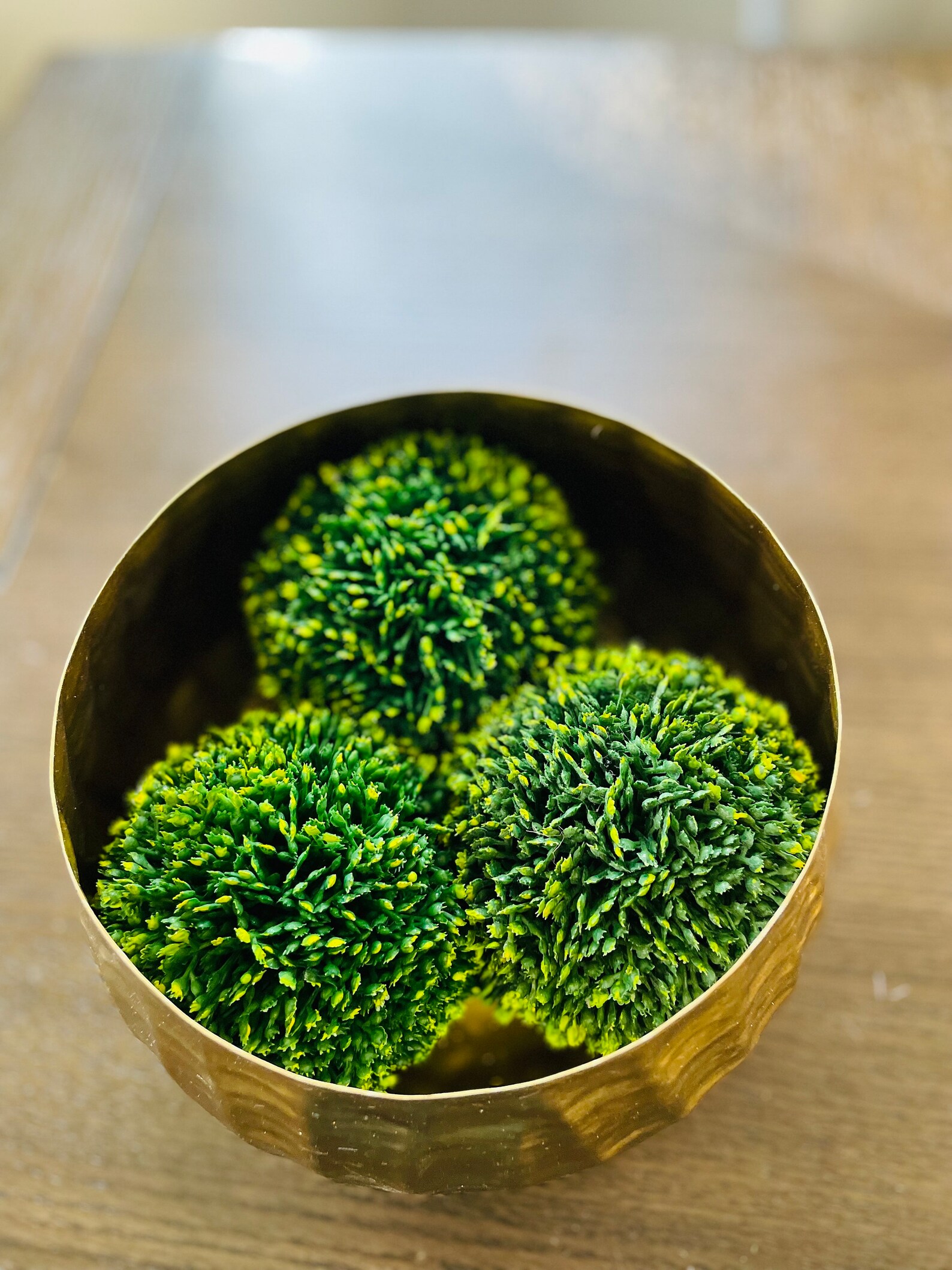 Hammered Bowl for Flower Centerpiece, Small Gold Bowl for Coffee Table ...